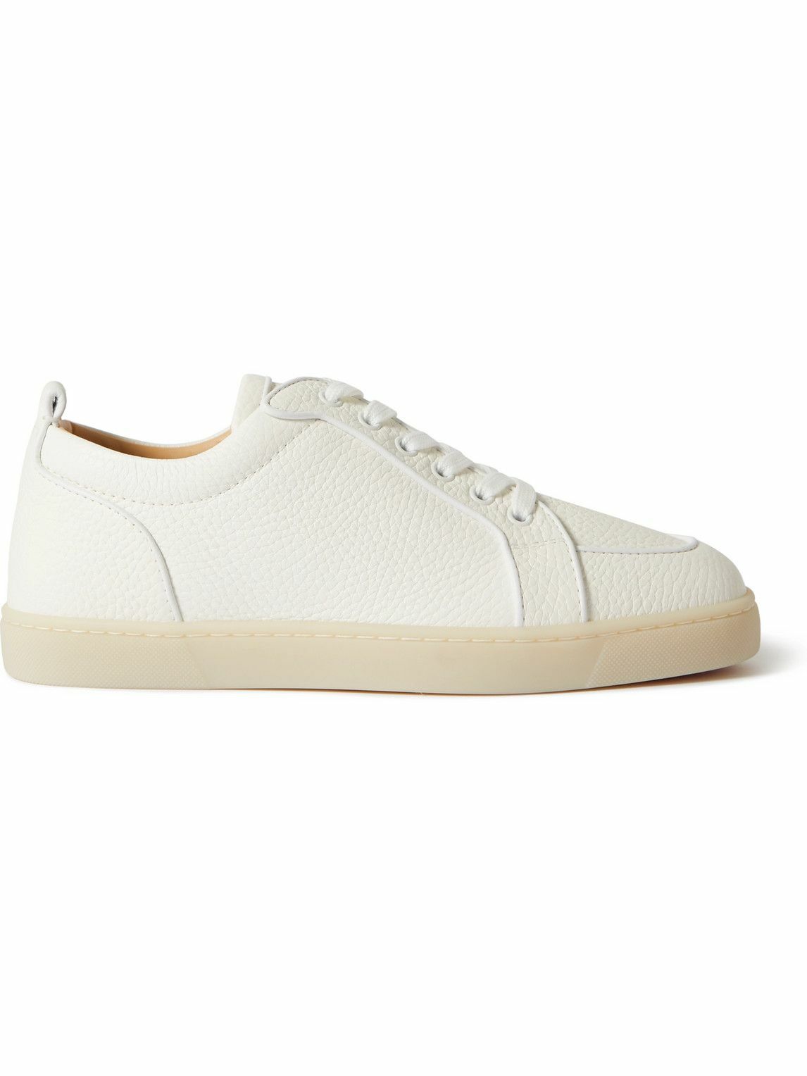 Christian Louboutin - Rantulow Full-Grain Leather Sneakers - White ...