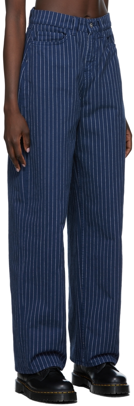YMC Navy Papa Pinstripe Jeans YMC