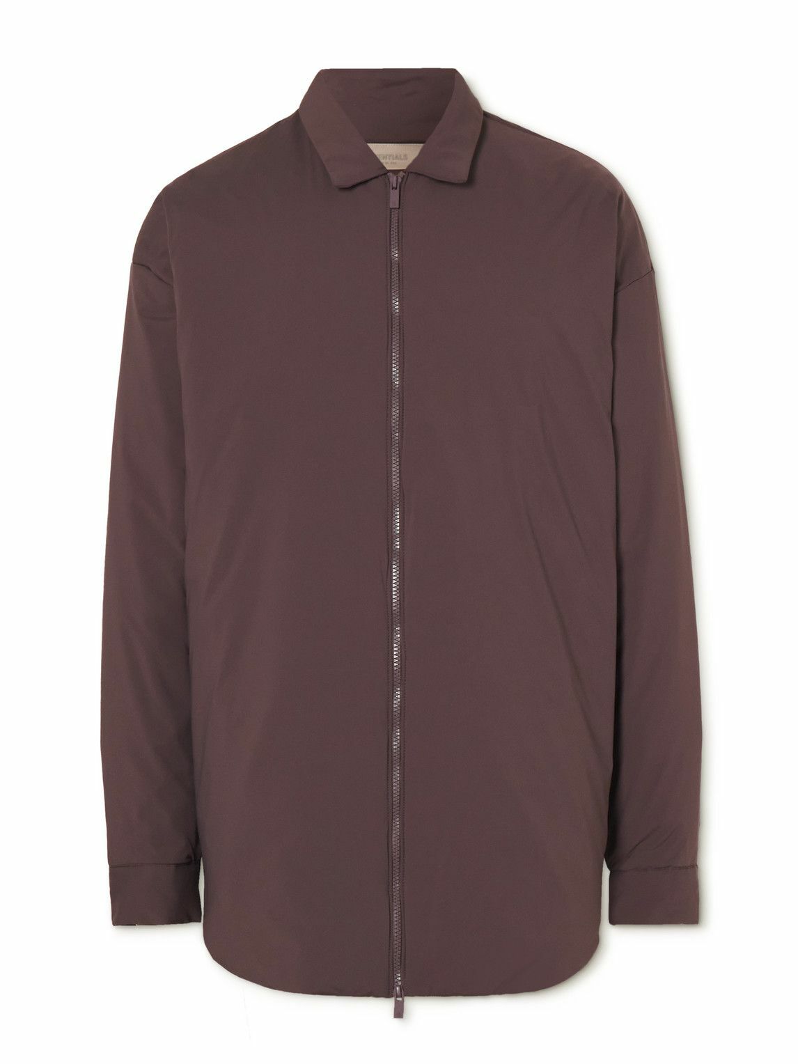 FEAR OF GOD ESSENTIALS - Logo-Appliquéd Padded Shell Shirt Jacket ...