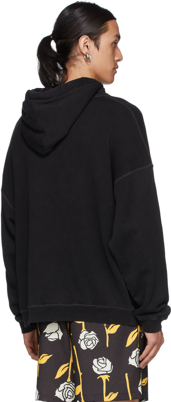 R13 Black Oversized 'FYYFF' Hoodie R13