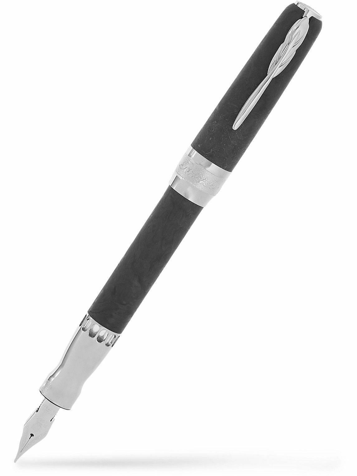 Pineider - Limited Edition Forged Carbon and 14-Karat White Gold ...