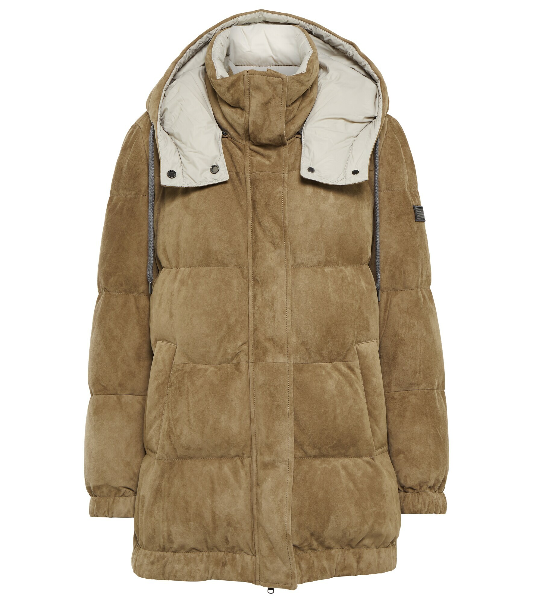 Brunello Cucinelli - Suede puffer jacket Brunello Cucinelli