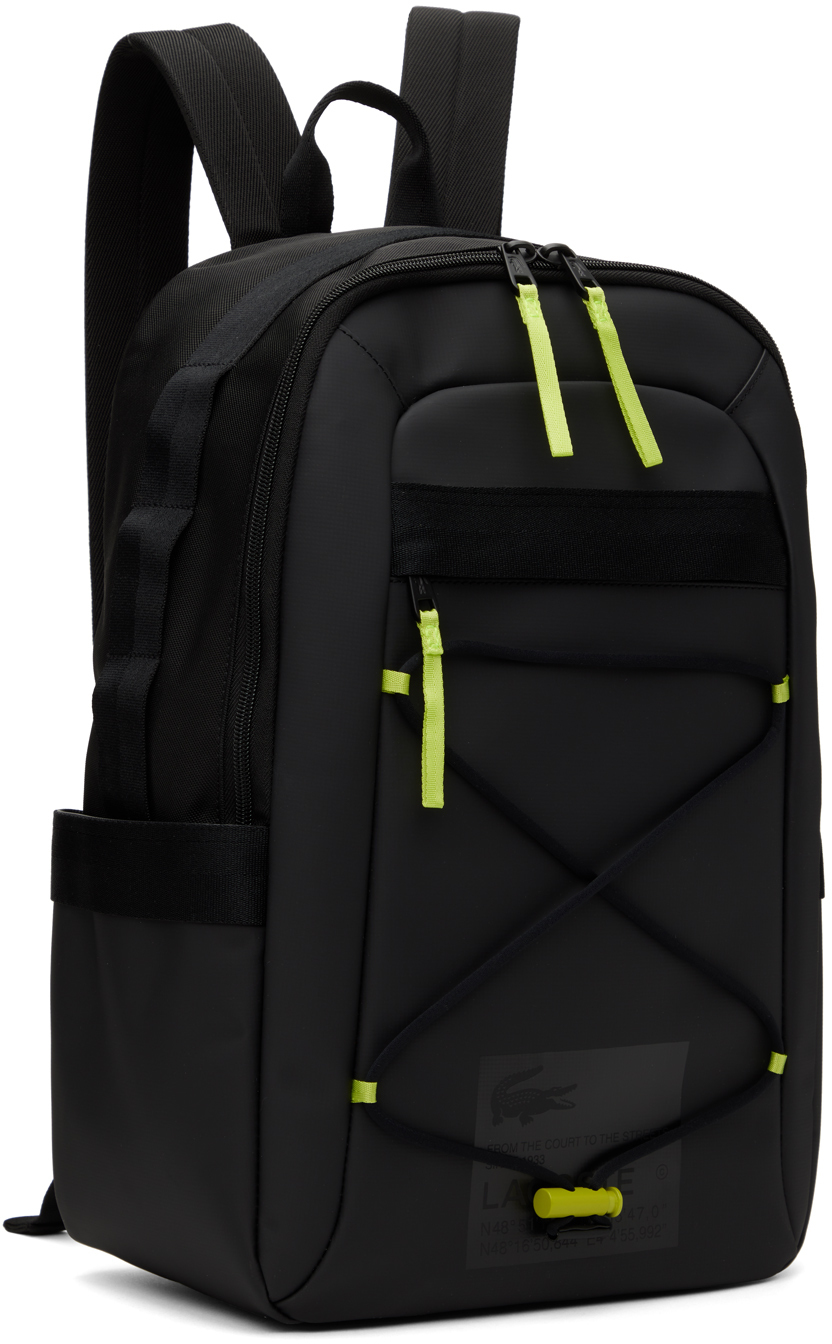 Lacoste Black Water-Repellent Backpack Lacoste