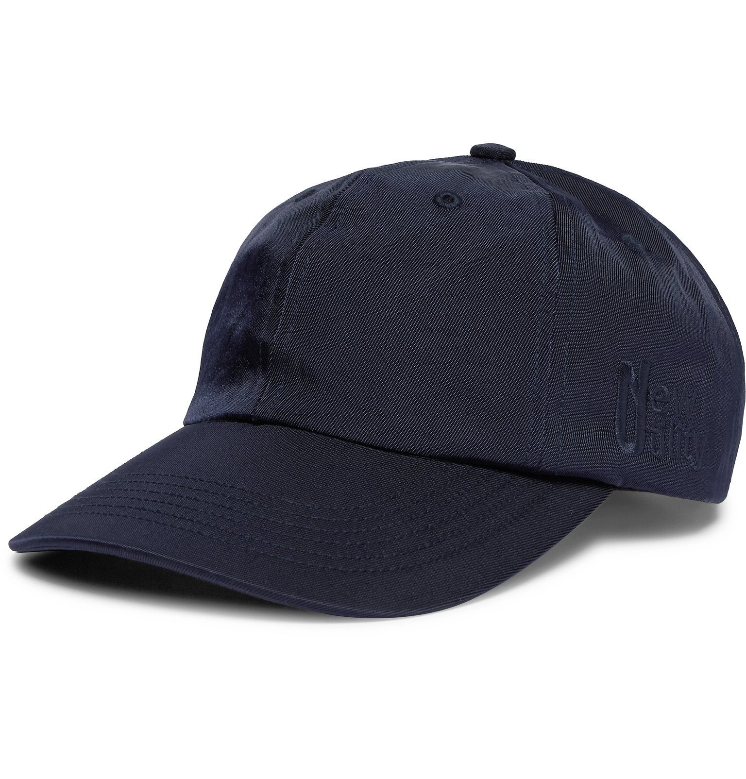 AFFIX - Embroidered Nylon-Twill Baseball Cap - Blue Affix