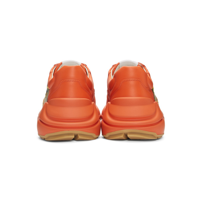 Gucci Orange Logo Rhyton Sneakers Gucci