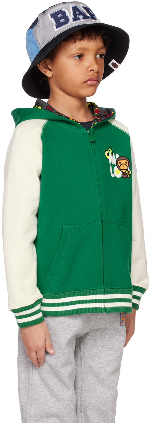 BAPE Kids Green Baby Milo Fruit Hoodie A Bathing Ape