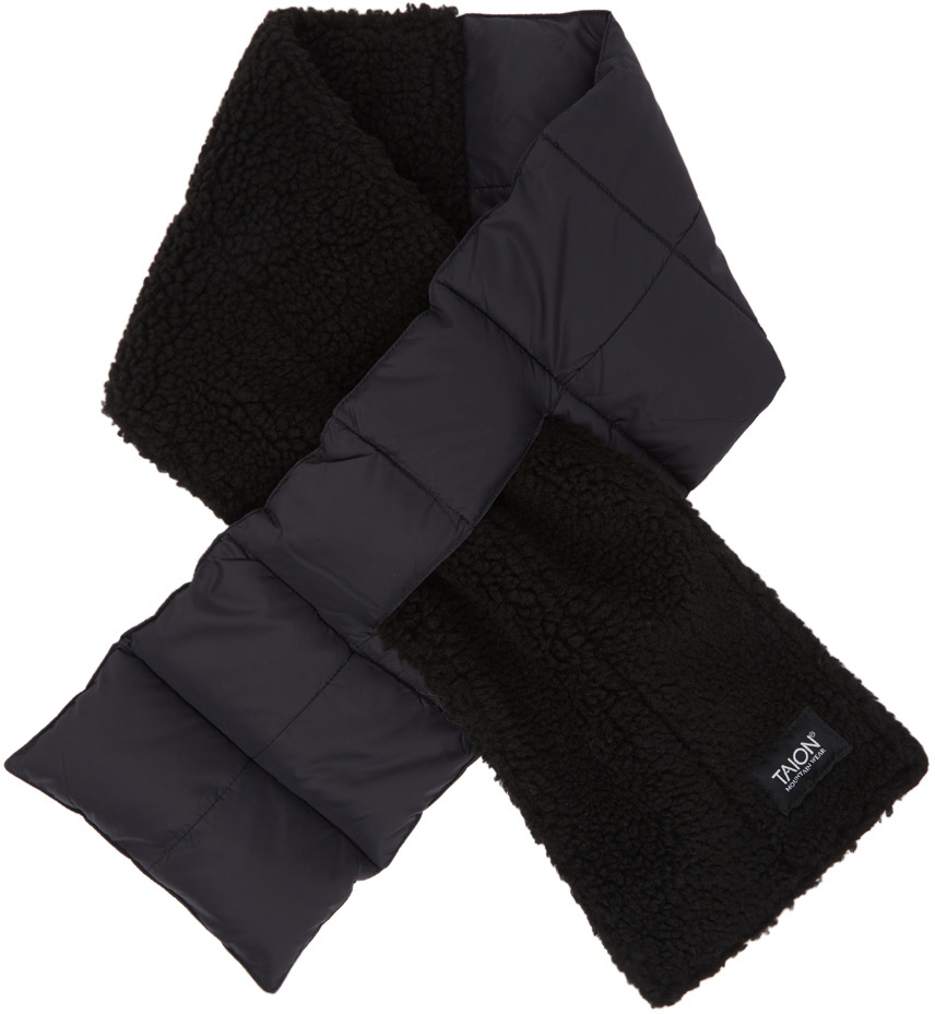 TAION Black Down Scarf Taion Extra