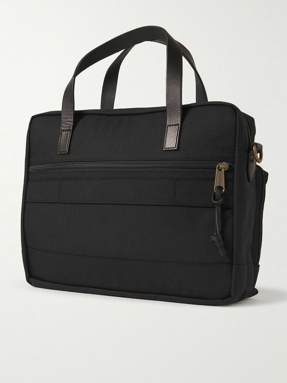 Filson - Dryden Leather-Trimmed Nylon Briefcase Filson