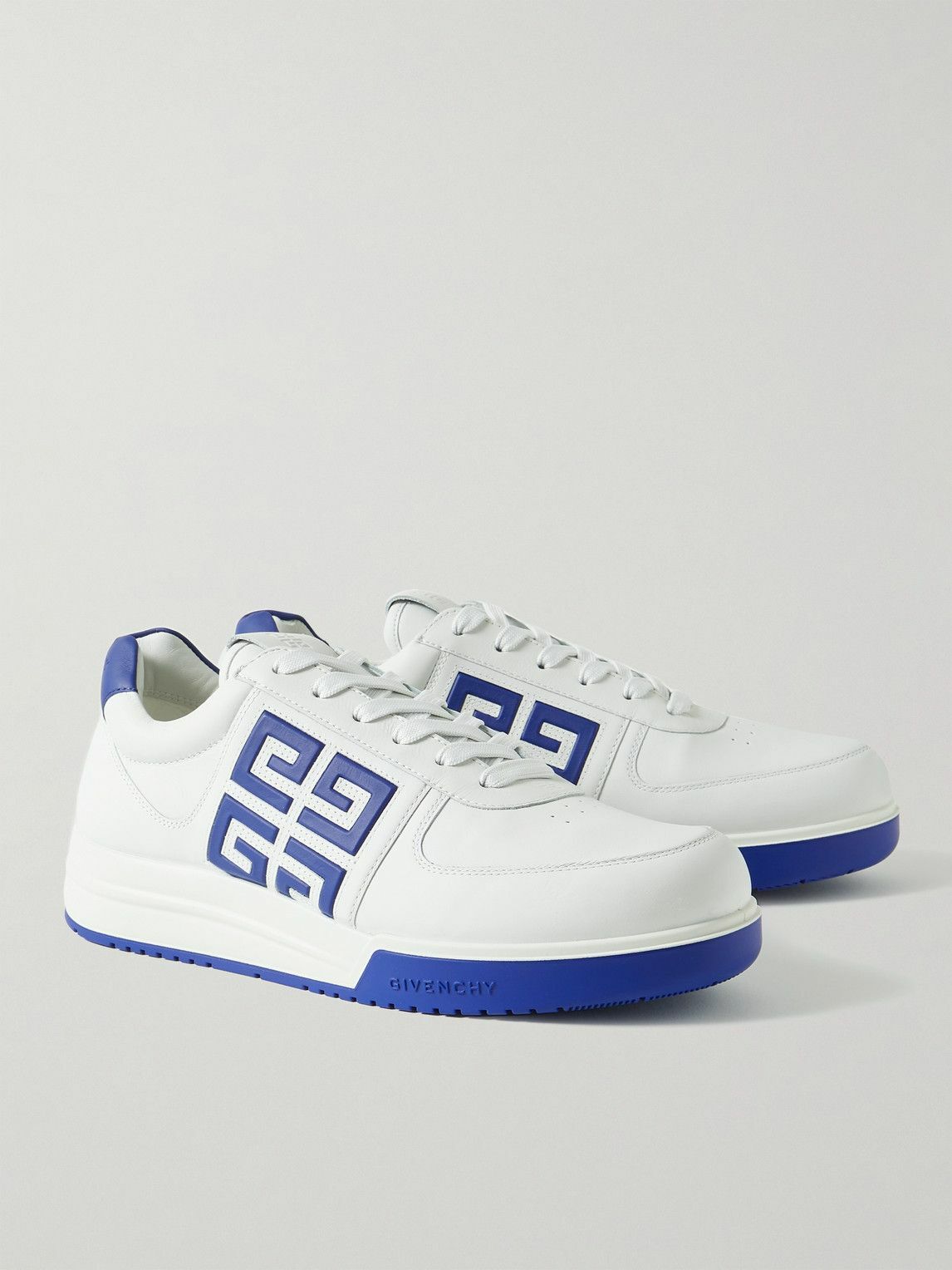 Givenchy - G4 Logo-Embossed Leather Sneakers - White Givenchy