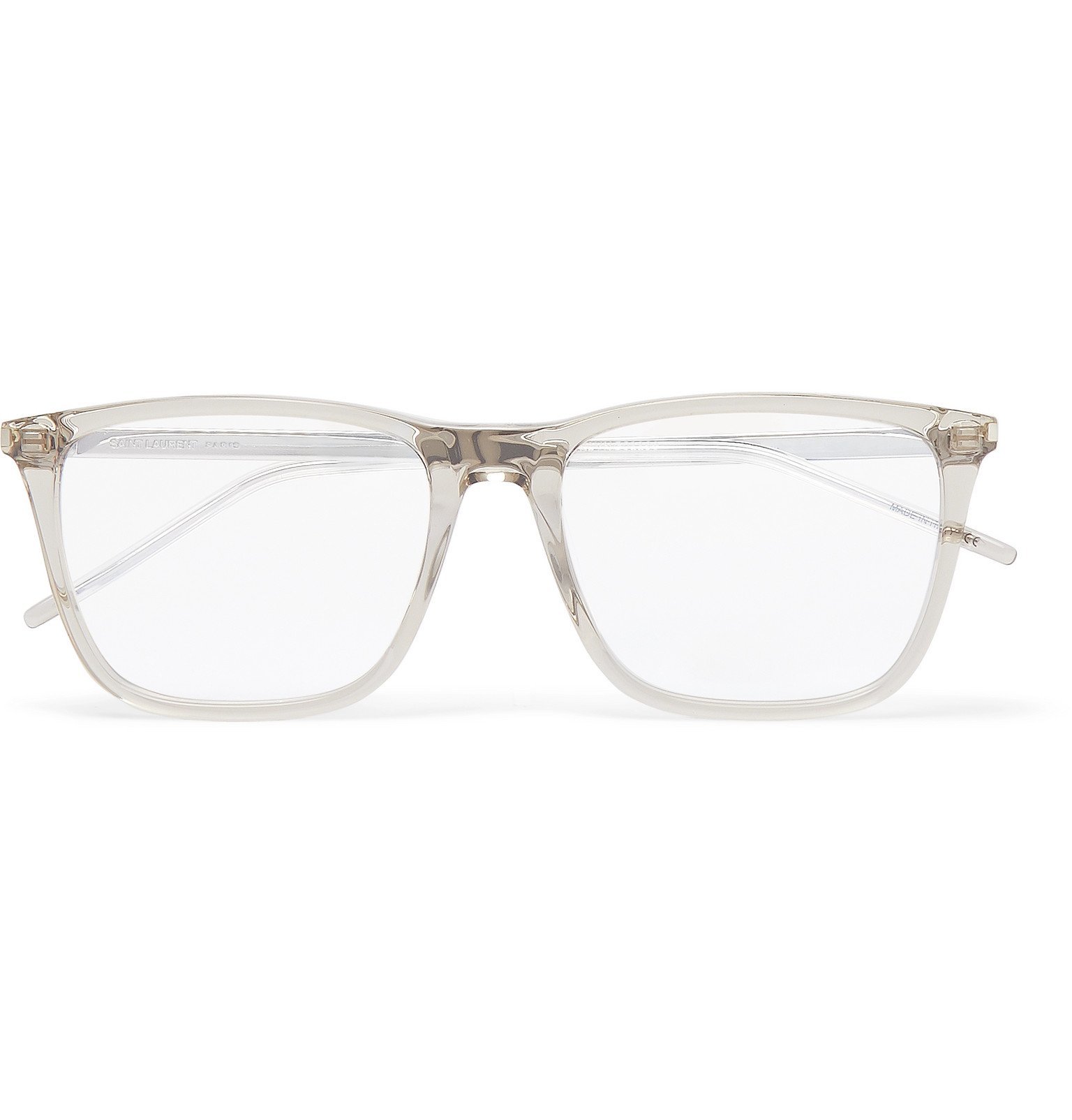 SAINT LAURENT - Square-Frame Acetate Optical Glasses - Brown Saint Laurent