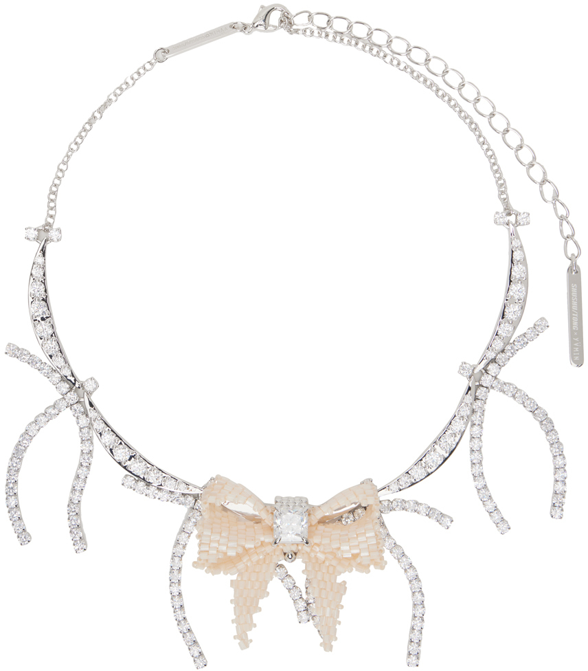 Shushu/Tong Silver YVMIN Edition Crescent Bow Necklace Shushu/Tong