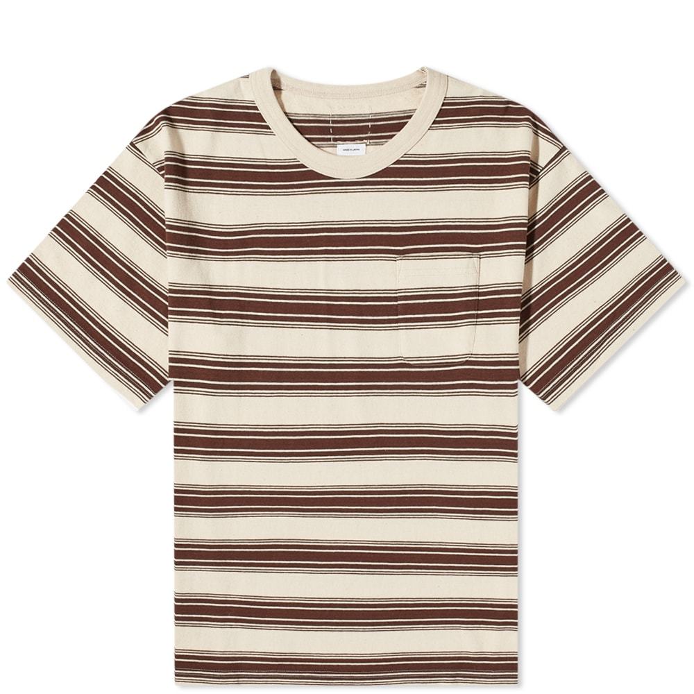 Visvim Border Striped Pocket Jumbo Tee Visvim