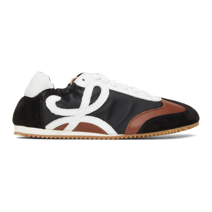 Loewe Black and Brown Ballet Runner Sneakers Loewe