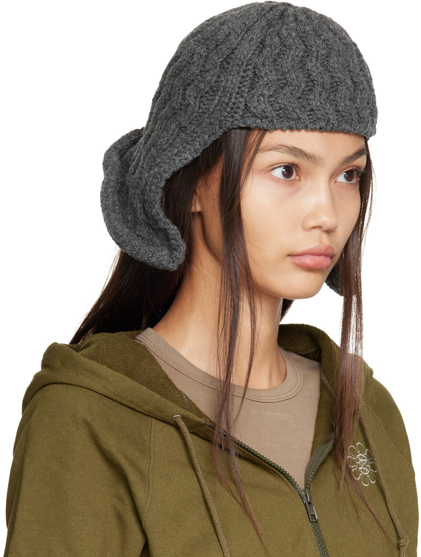 OK Gray 'Perm Hair' Beanie
