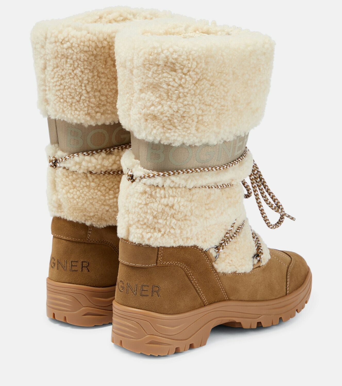 Bogner - Alta Badia shearling and suede boots Bogner