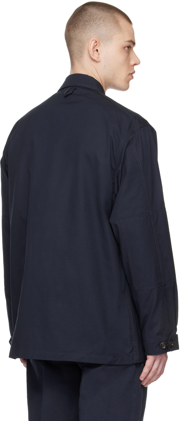 Drake's Navy Jungle Jacket Drake's