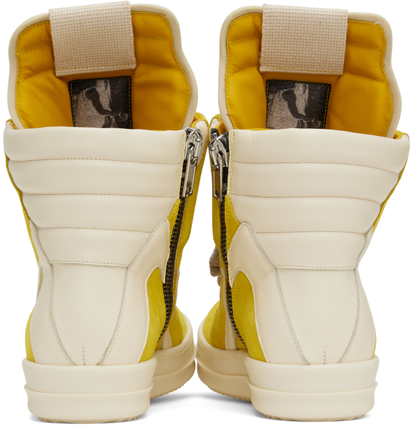 Rick Owens Yellow Geobasket Sneakers Rick Owens