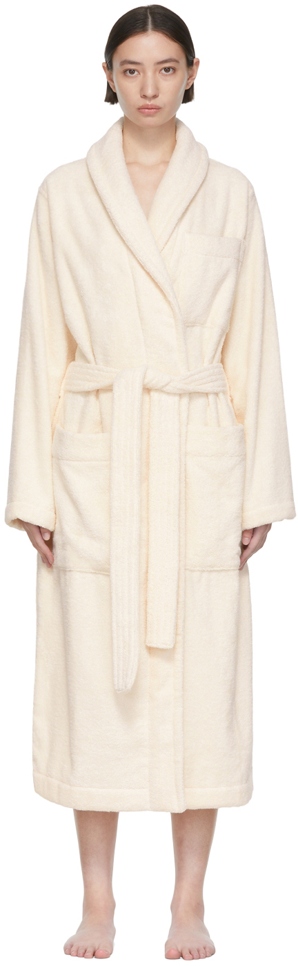 Tekla Beige Organic Cotton Robe Tekla Fabrics