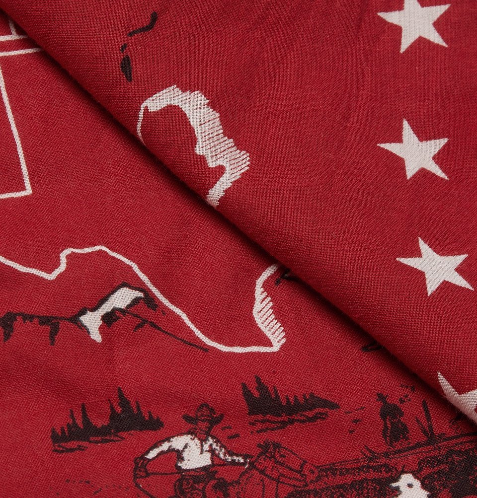 RRL - Printed Cotton Bandana - Red RRL