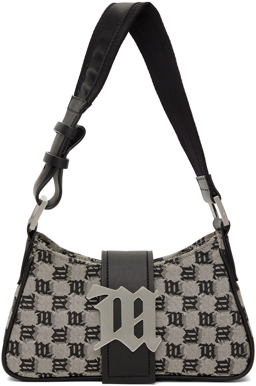 MISBHV Gray Mini Monogram Shoulder Bag MISBHV