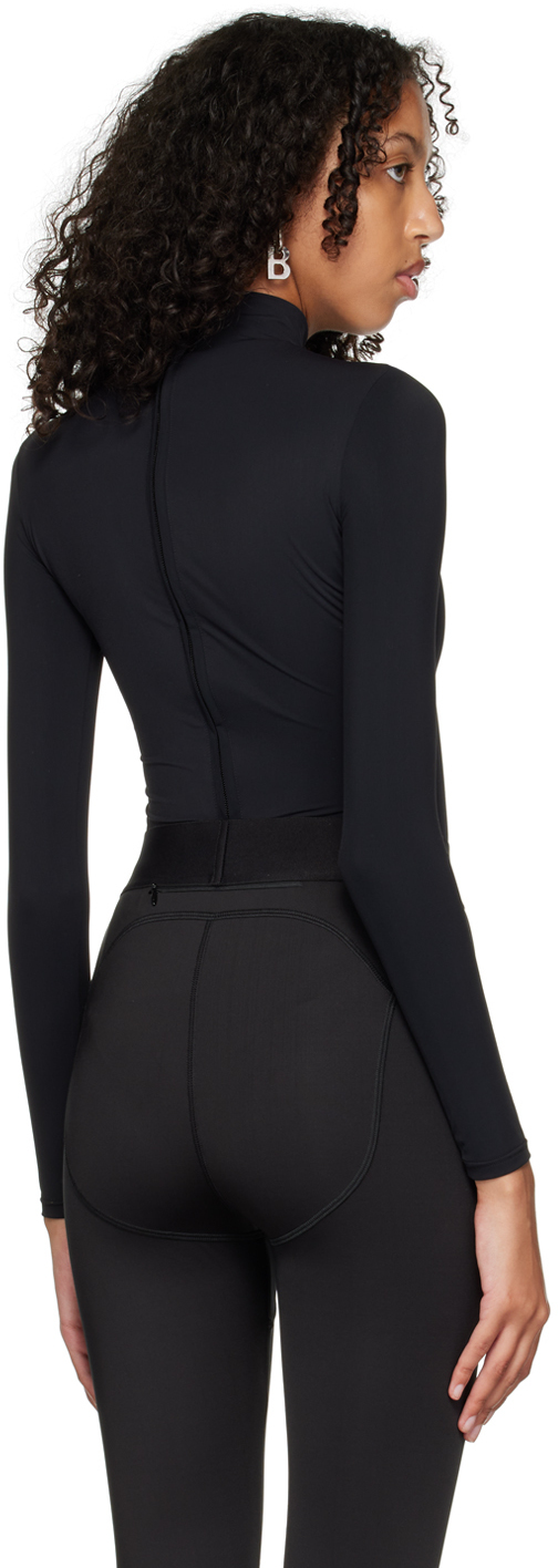 Balenciaga Black Printed One-Piece Swimsuit Balenciaga