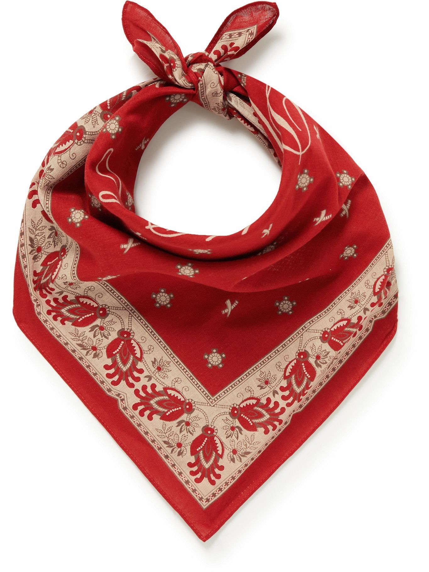 RRL - Robbin Printed Cotton-Voile Bandana RRL