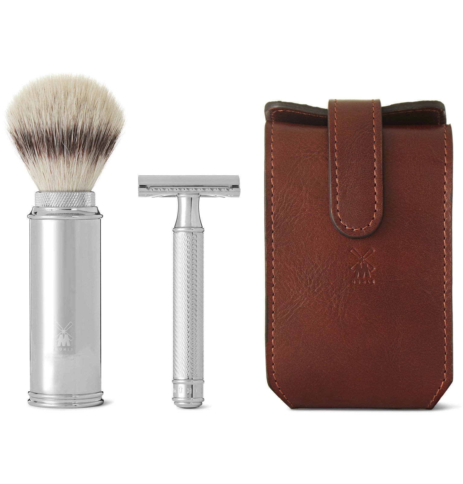 Mühle - Chrome-Plated Safety Razor Travel Shaving Set - Colorless Mühle