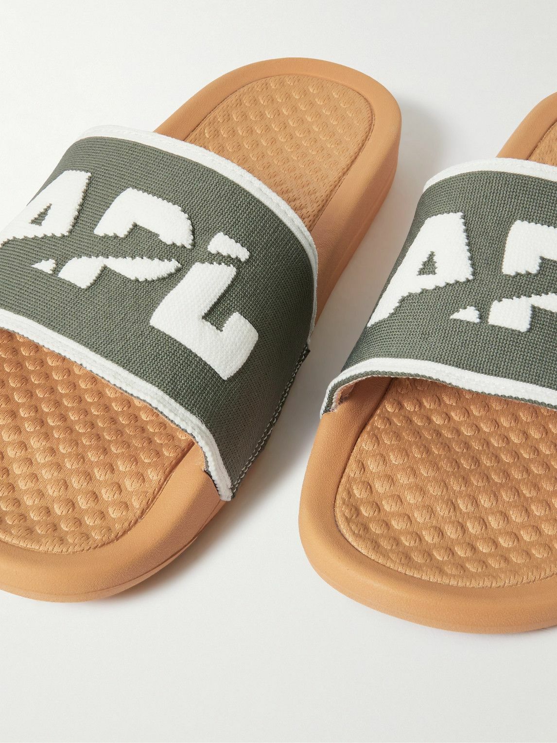 APL Athletic Propulsion Labs - Logo-Embossed TechLoom Slides - Green ...