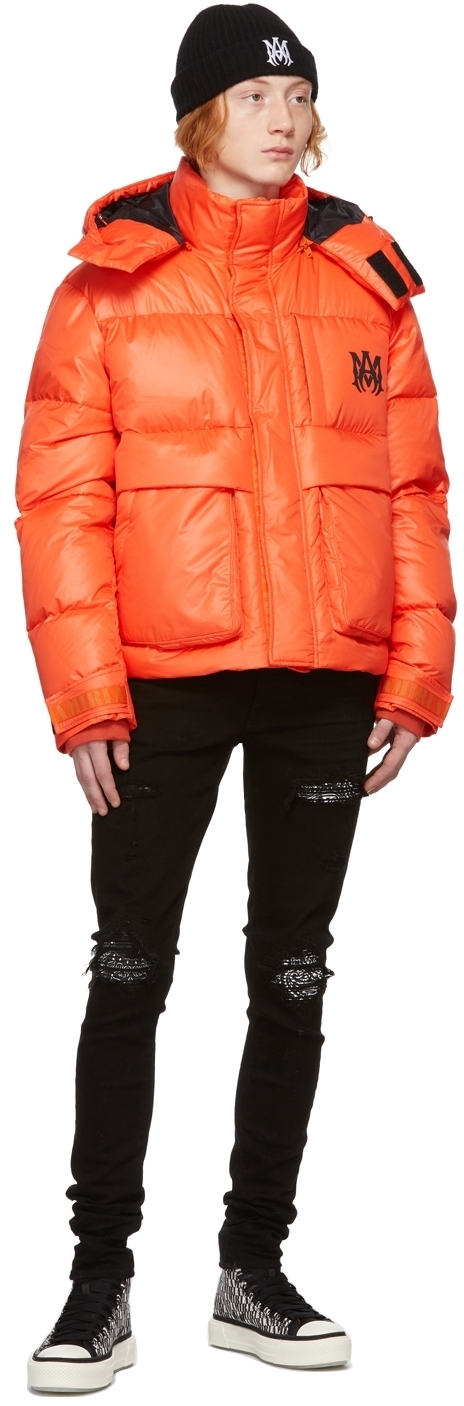 AMIRI Orange Down Puffer Jacket Amiri