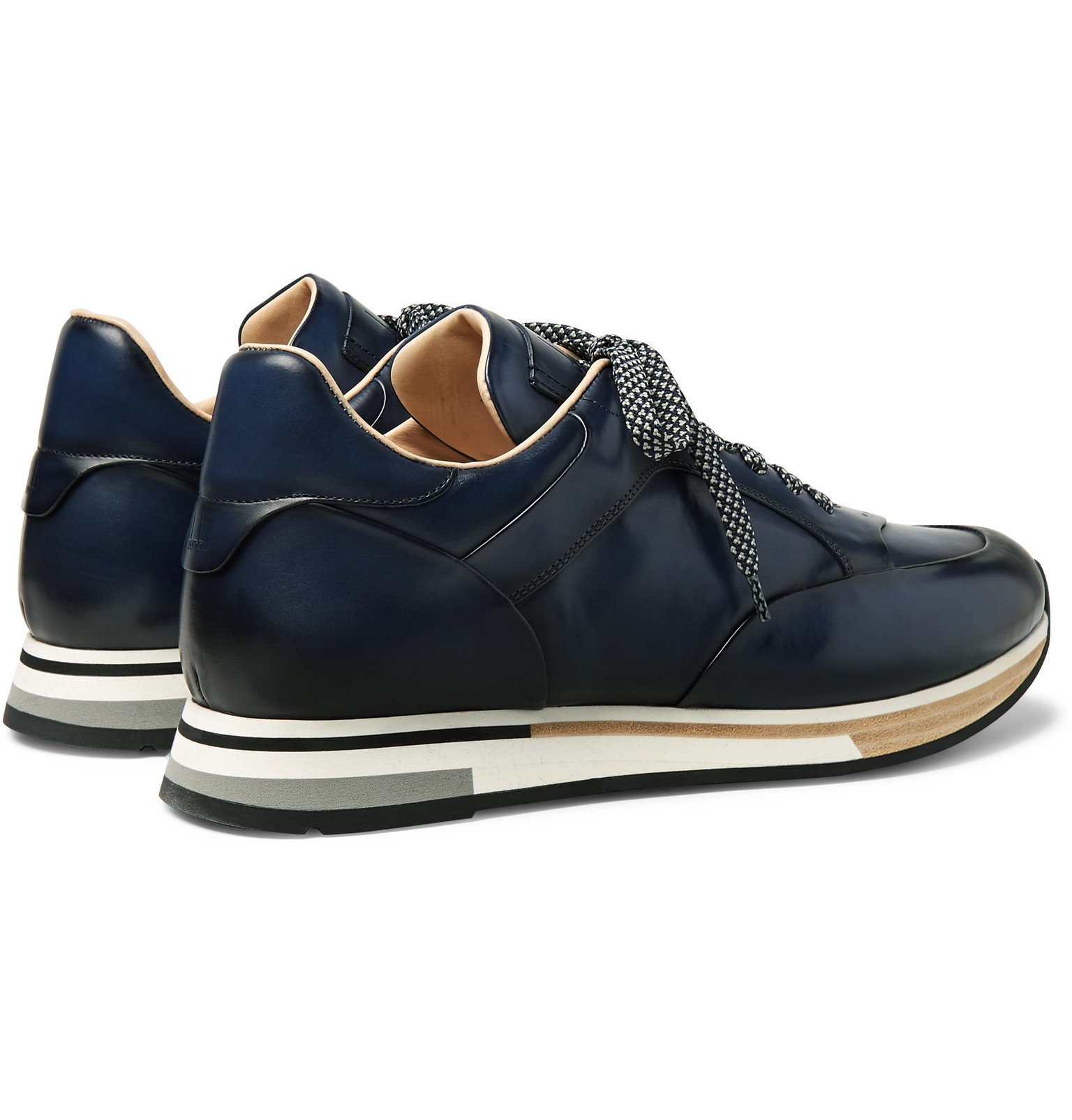 Dunhill - Duke Leather Sneakers - Blue Dunhill