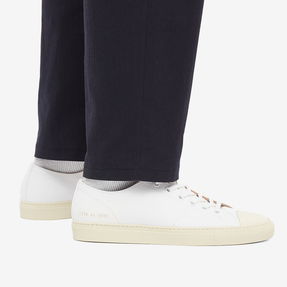 Common Projects Tournament Low Canvas in White Common Projects