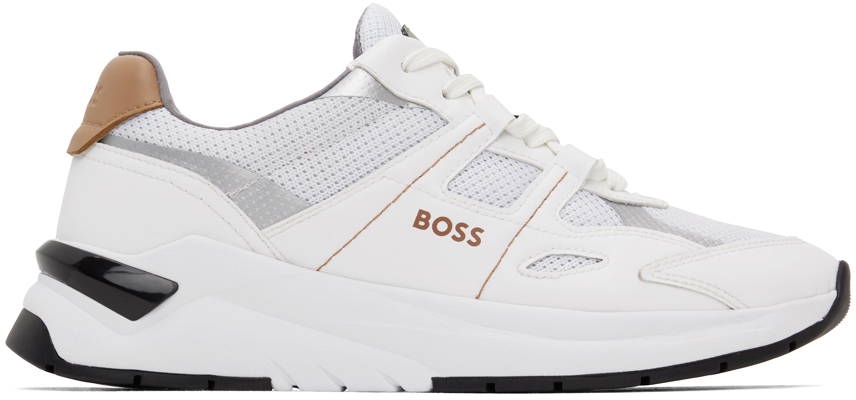 Boss White Skylar Sneakers BOSS