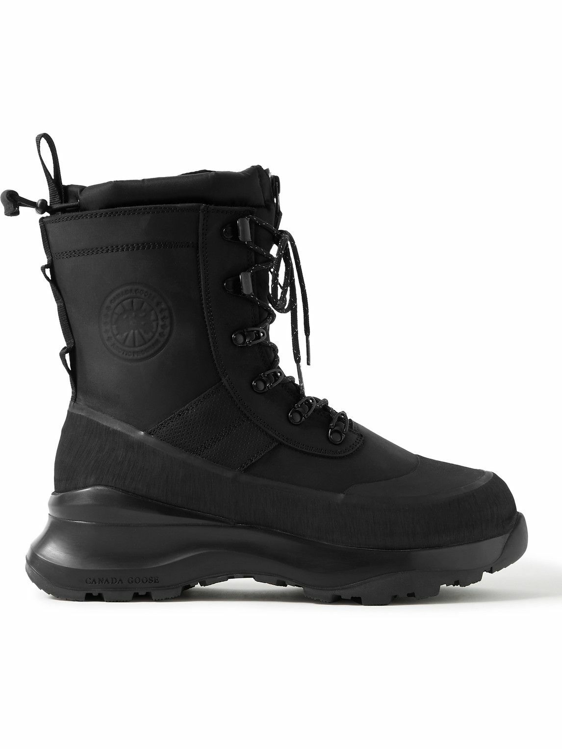 Canada Goose - Armstrong Rubber-Trimmed Nubuck Boots - Black Canada Goose