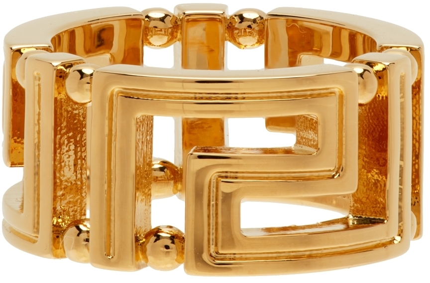 Versace Gold Grecamania Ring Versace