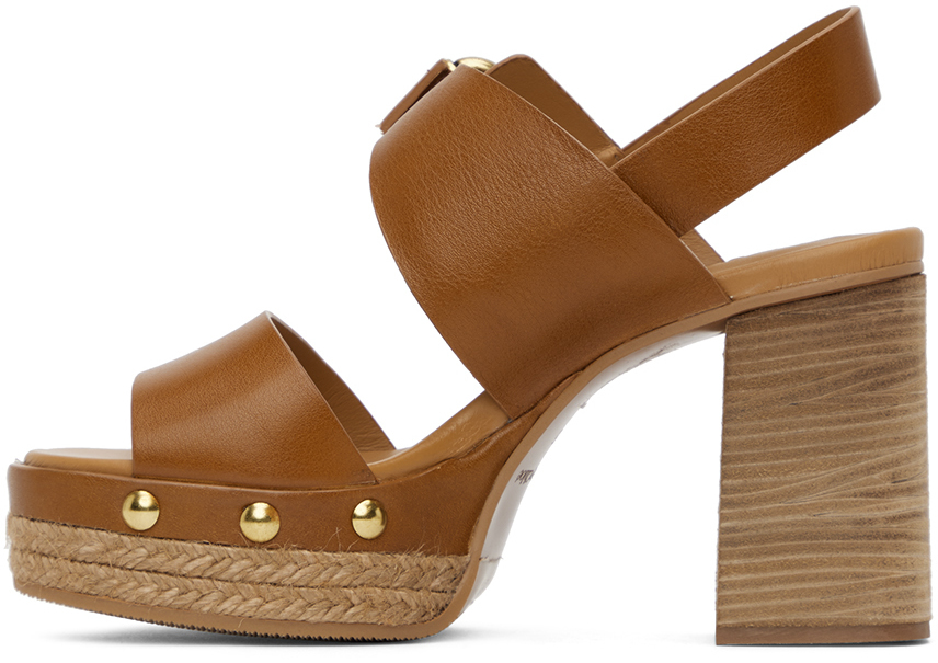 See by Chloé Brown Joline Heeled Sandals See by Chloe