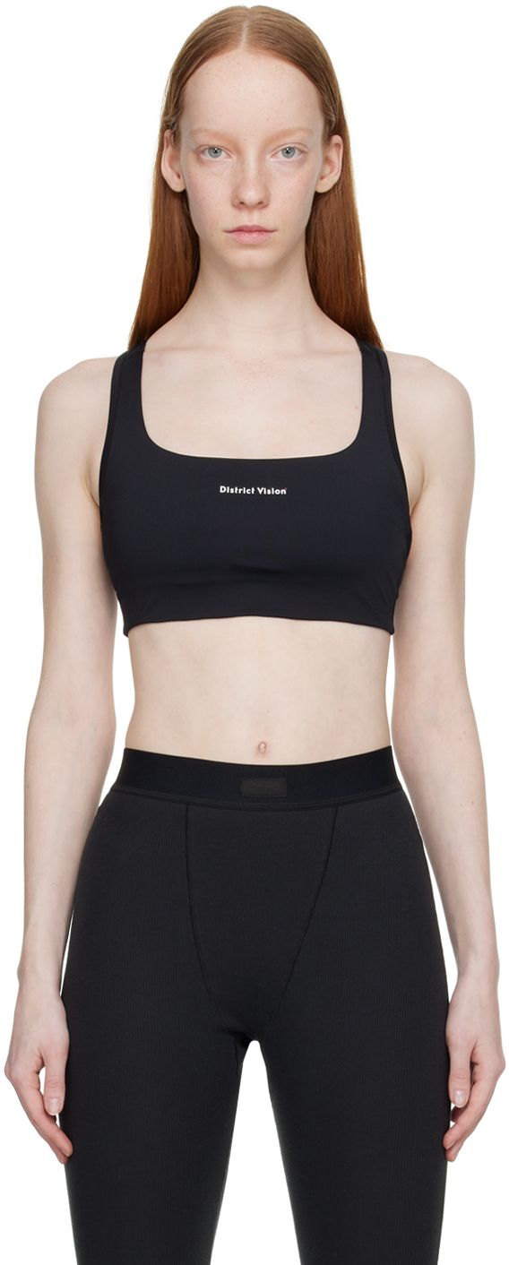 District Vision Black Citta Sport Bra District Vision