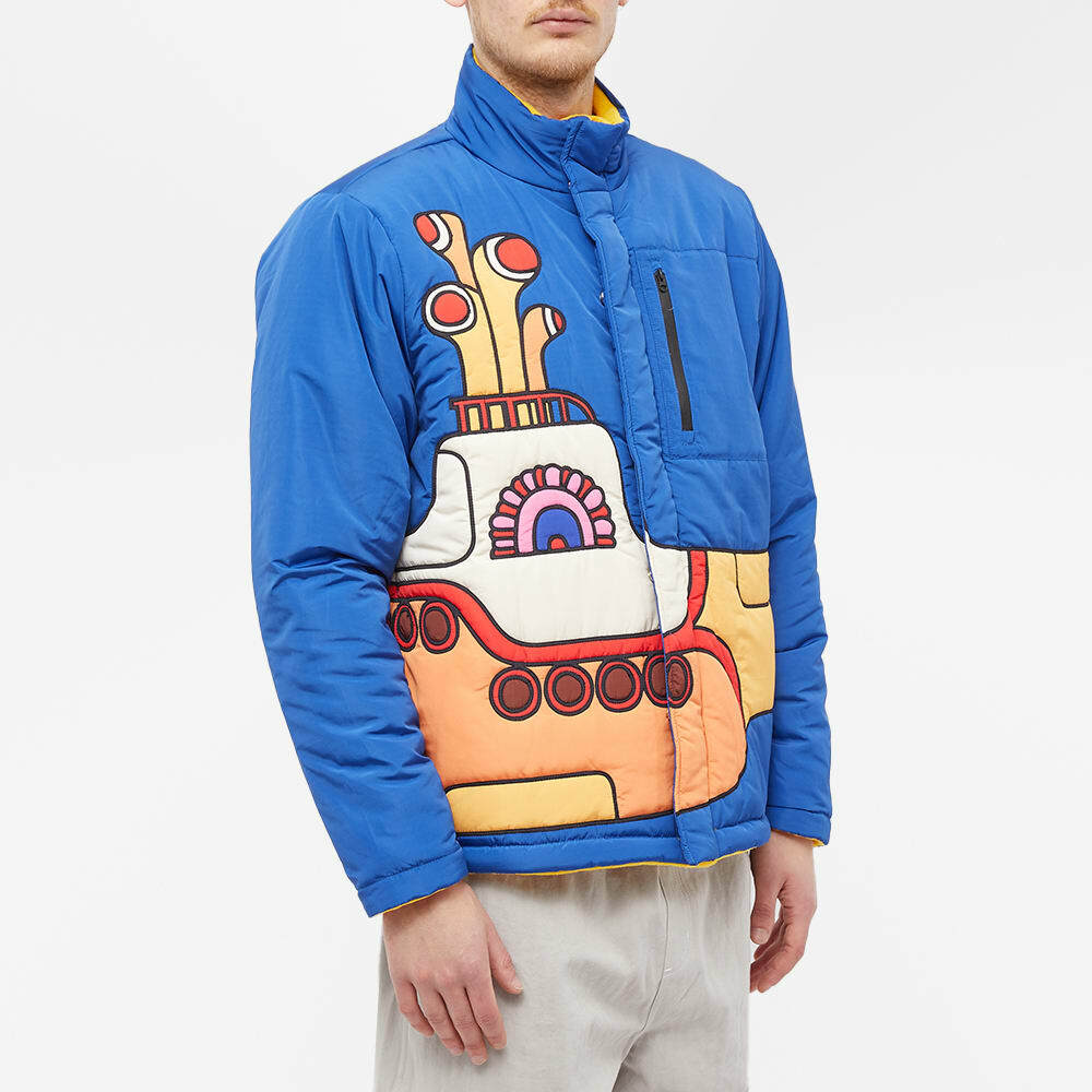 MARKET x Beatles Yellow Submarine Reversible Puffer jacket in Blue MARKET