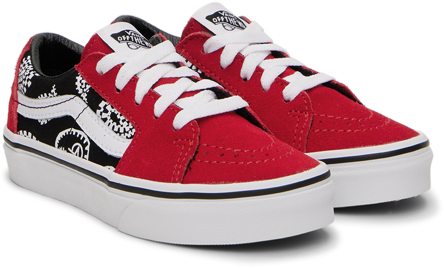 Vans Kids Red & Black SK8-Low Little Kids Sneakers Vans