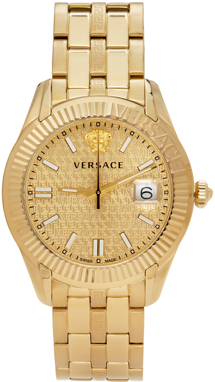 Versace Gold Greca Time Watch Versace