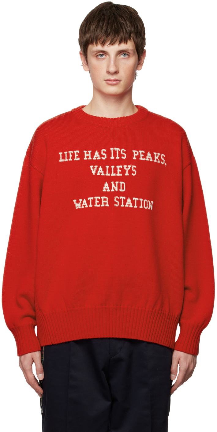 Undercover Red Crewneck Sweater Undercover