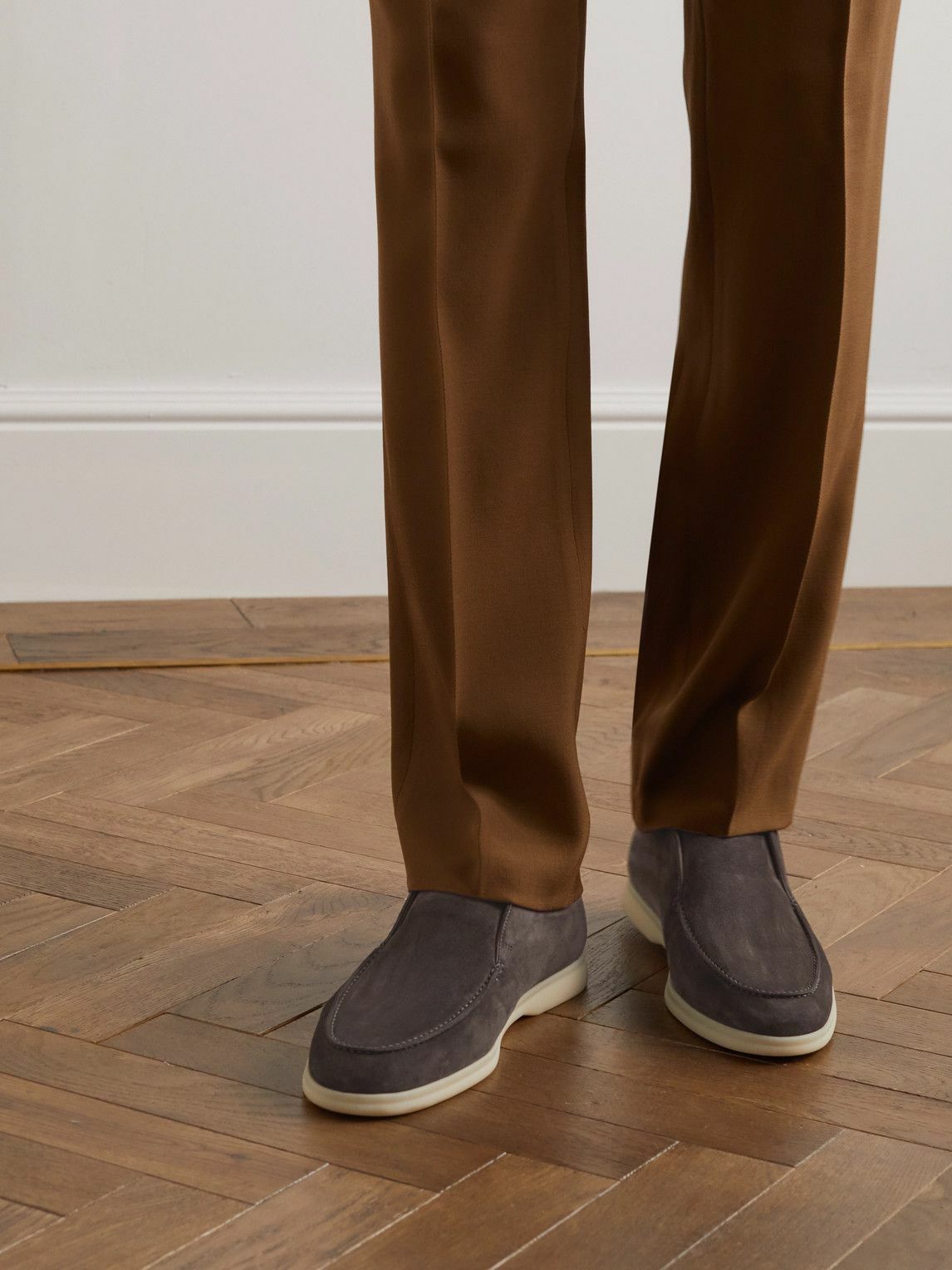 Loro Piana - Open Walk Suede Boots - Brown Loro Piana