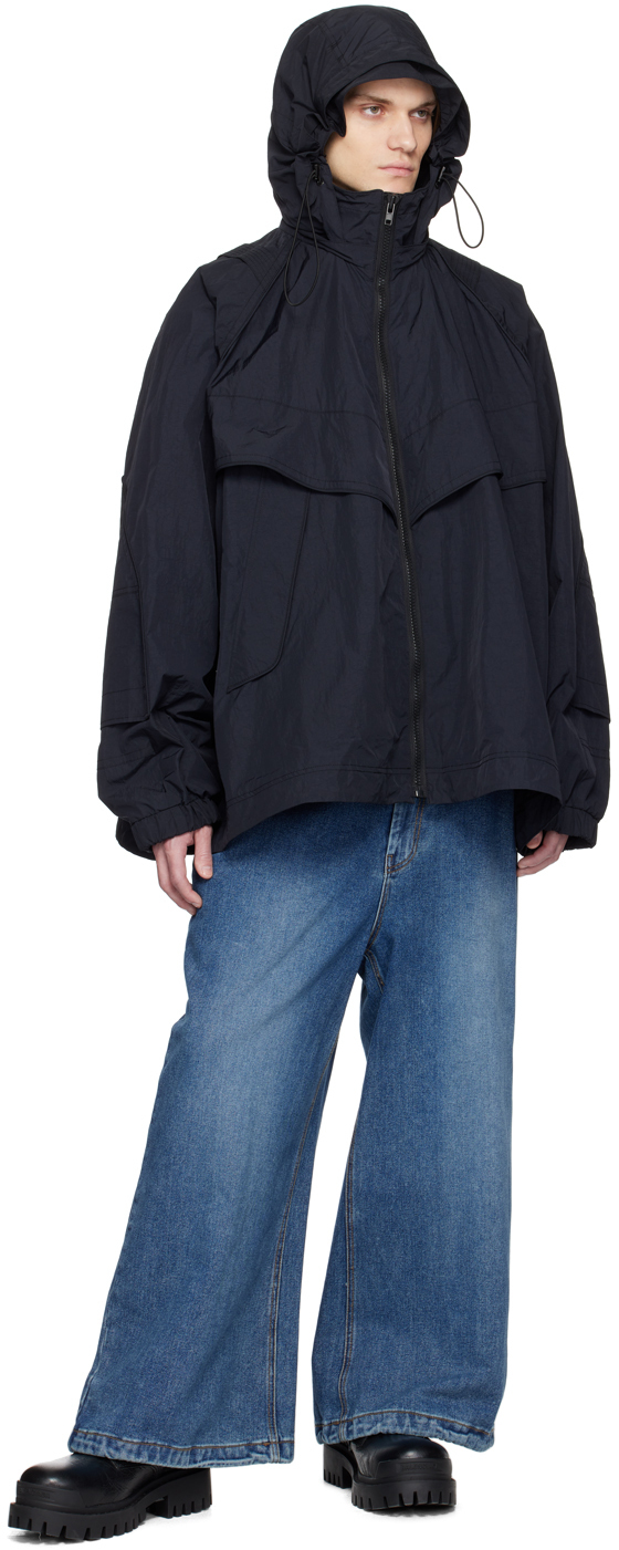 Juun.J Black Storm Flap Coat Juun.J