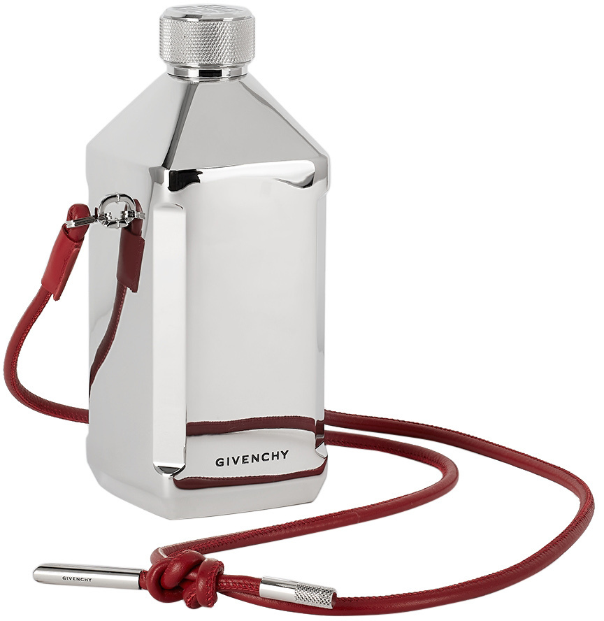 Givenchy Silver 4G Flask Water Bottle Givenchy