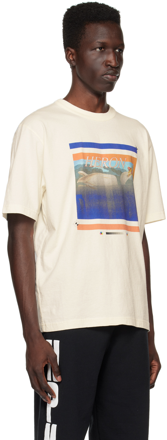 Heron Preston White Misprinted T-Shirt Heron Preston