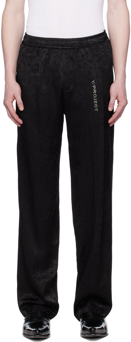 Y/Project Black Jacquard Lounge Pants Y/Project
