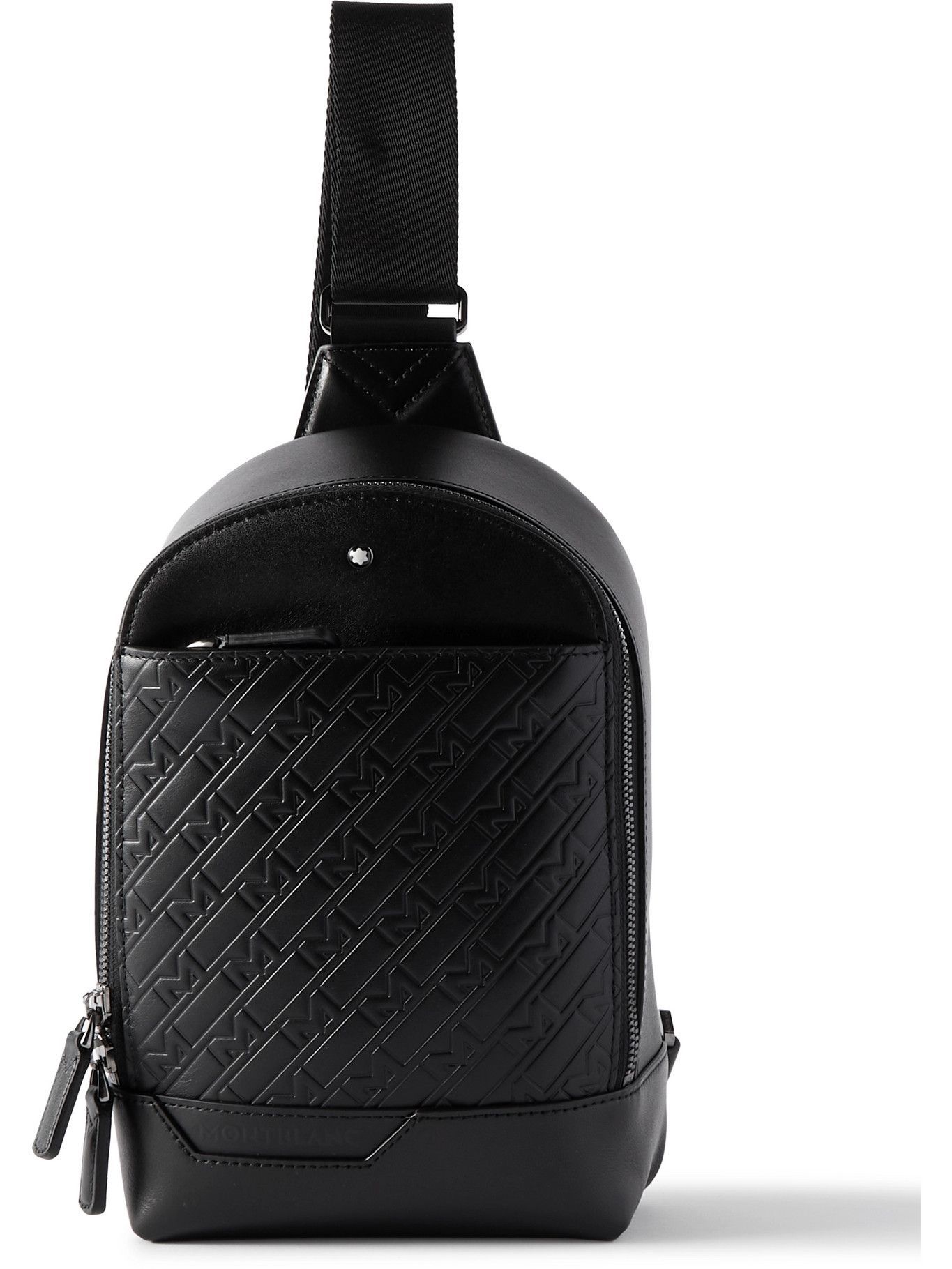 Montblanc - M_Gram 4810 Logo-Embossed Leather Sling Backpack Montblanc