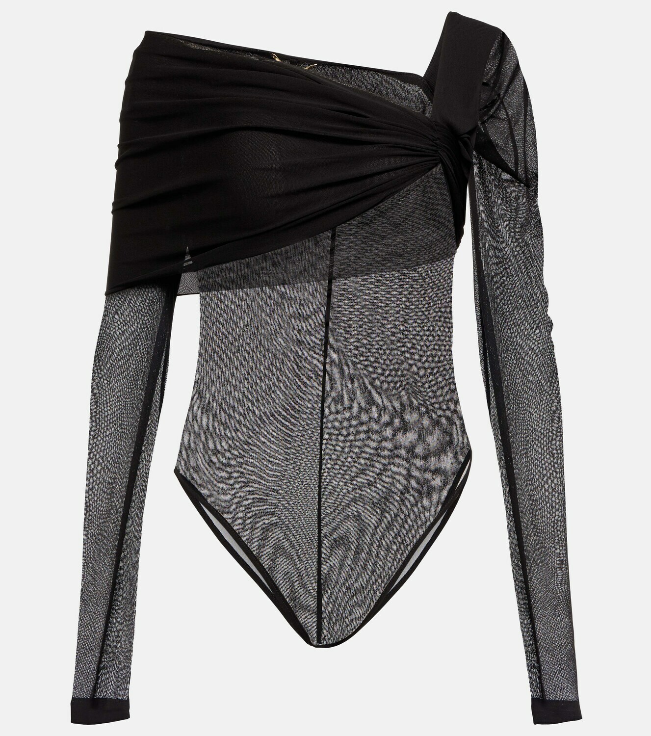 Saint Laurent - Draped jersey bodysuit Saint Laurent