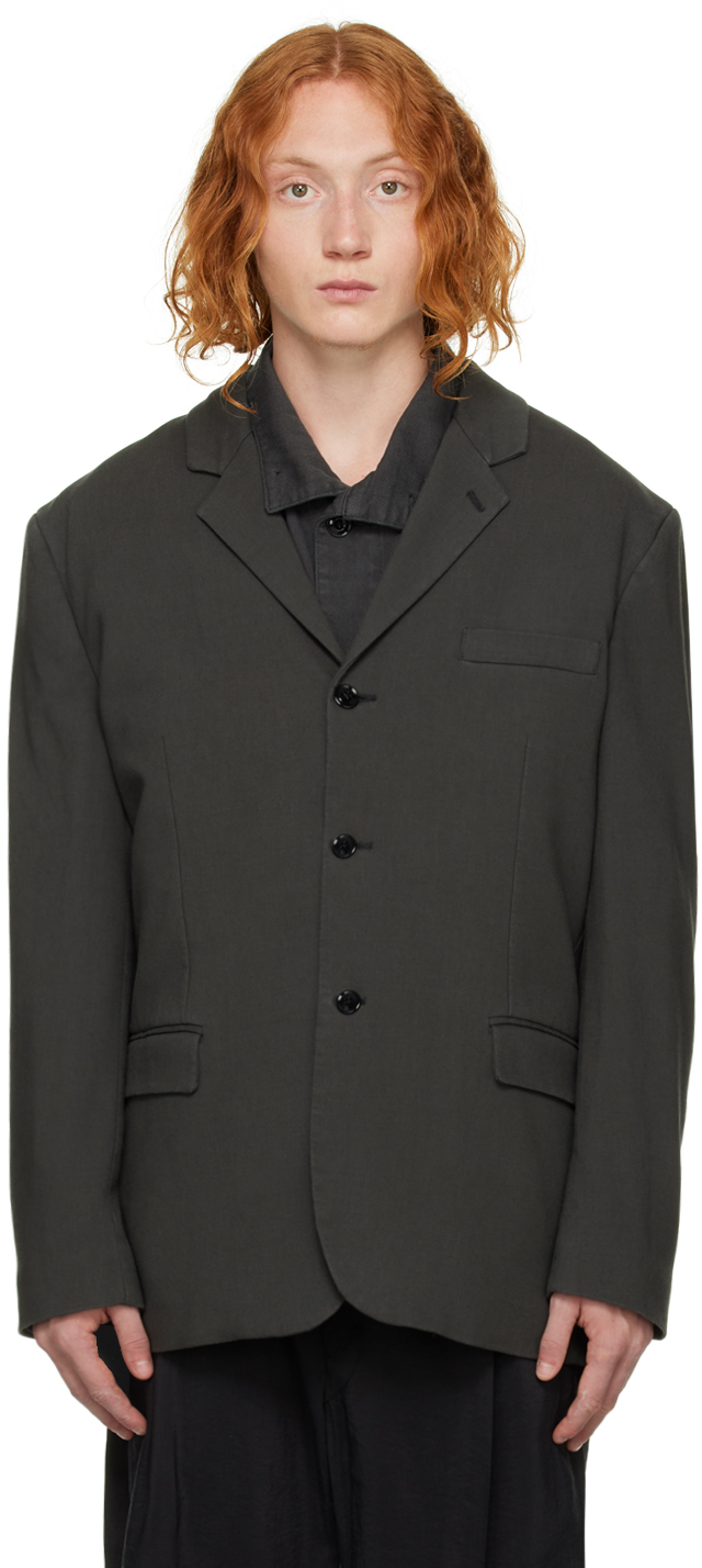 Lemaire Gray 3 Button Blazer Lemaire