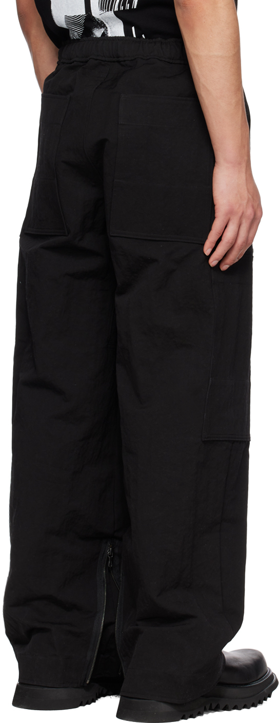 Julius Black Drawstring Cargo Pants Julius