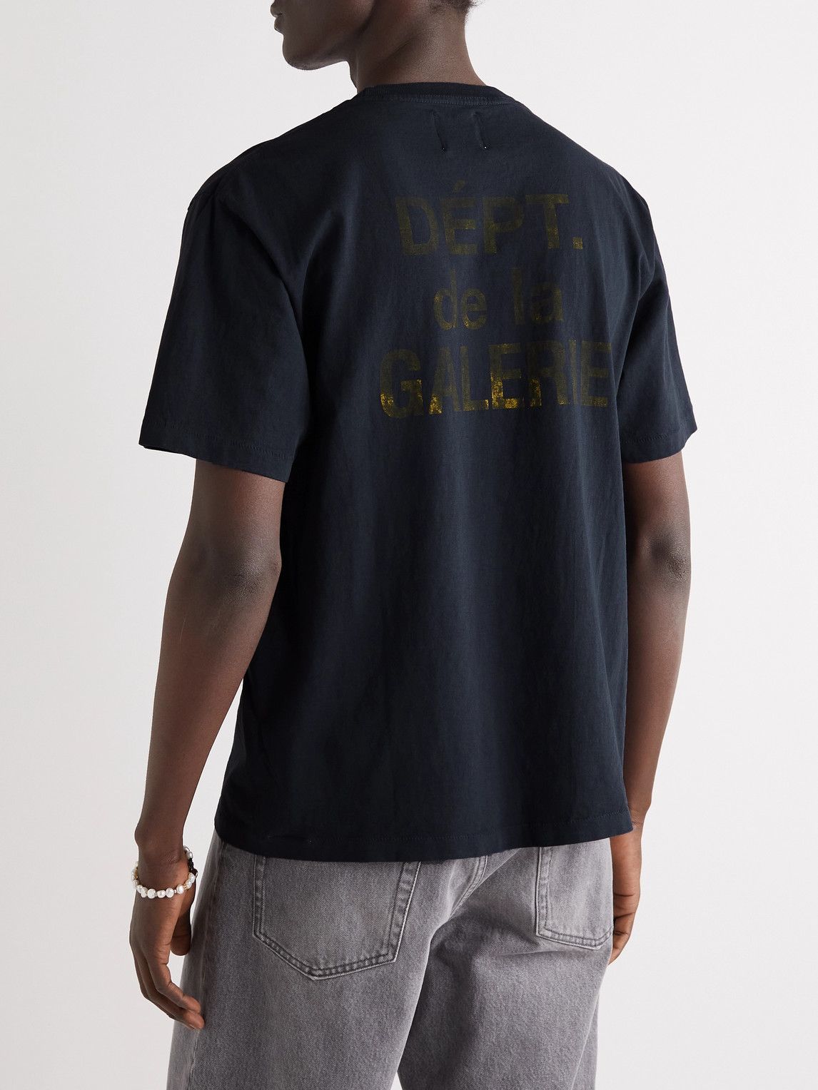 Gallery Dept. - Logo-Print Cotton-Jersey T-Shirt - Black Gallery Dept.